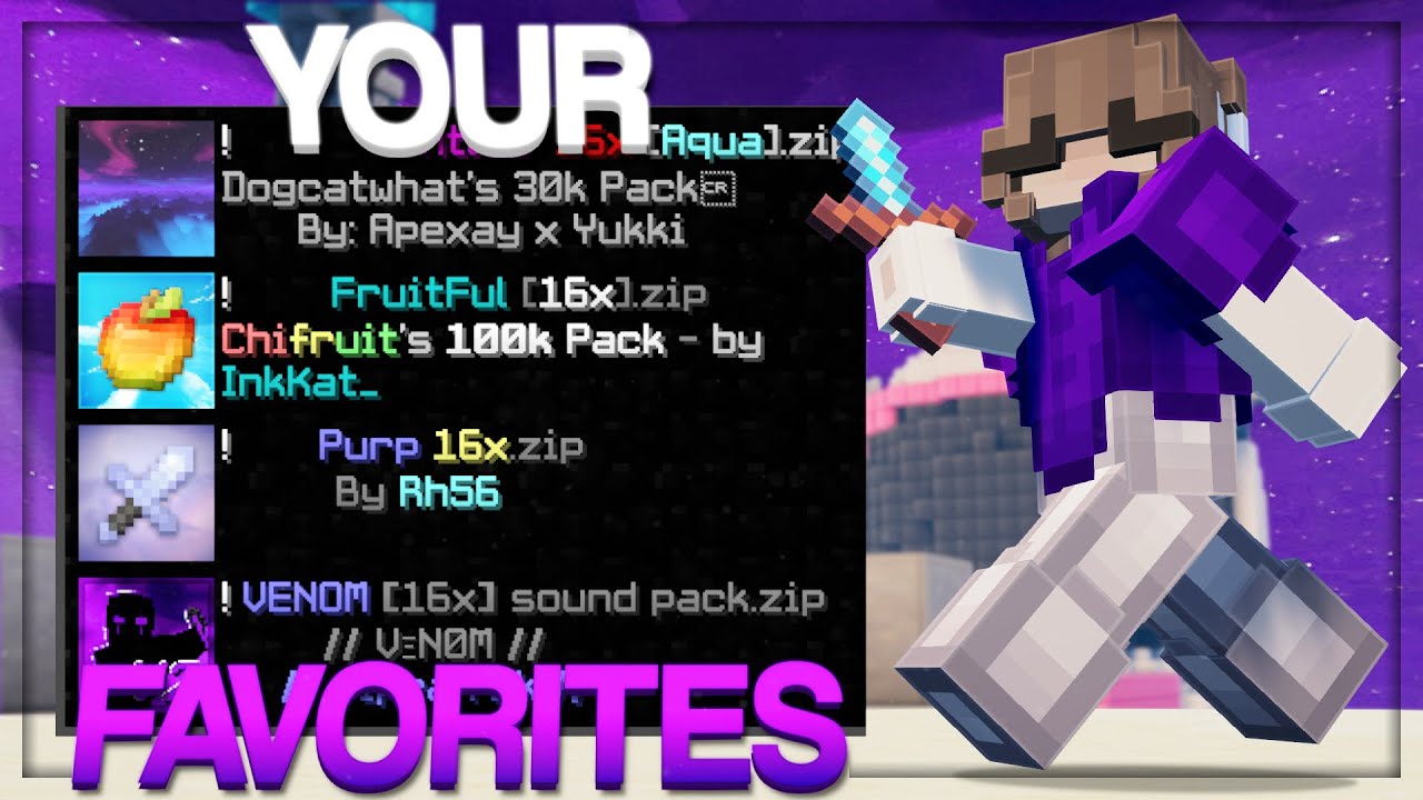 Using Your FAVORITE Bedwars Texture Packs - YouTube