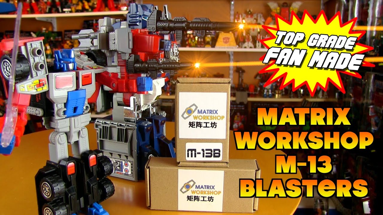 Matrix Workshop M-13 Optimus Prime Upgrade Blasters (Voyager & Leader ...