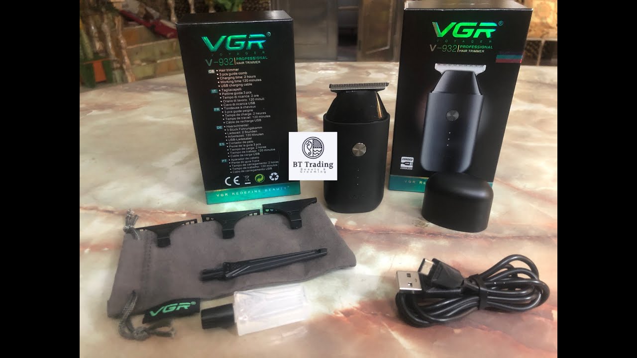 VGR V-932 Portable Trimmer for Men (Black)- Unbox & Tutorial - YouTube
