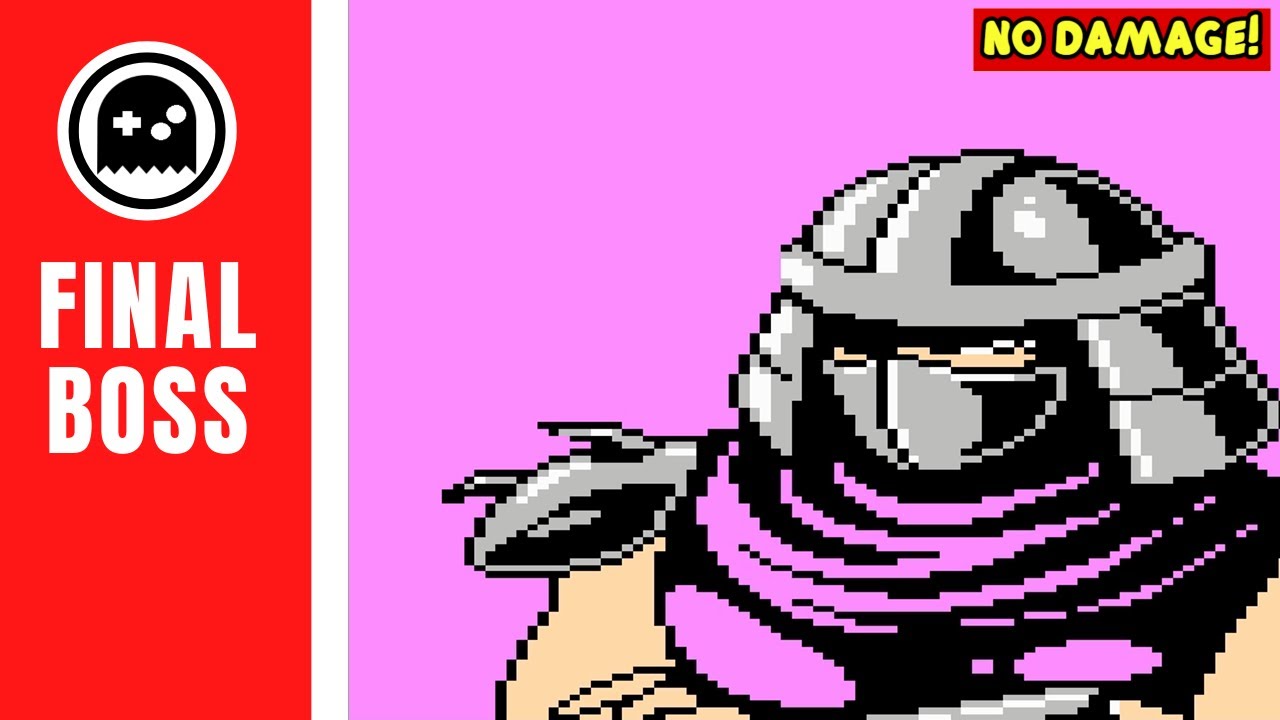 Teenage Mutant Ninja Turtle II The Arcade Game (NES) - Final Boss - (No ...