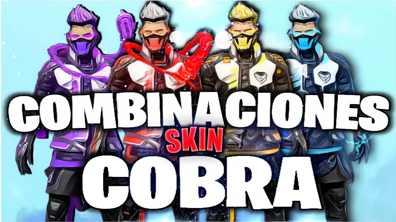 🔥OUTFITS INSANOS con el set COBRA RUBÍ *TODOS LOS COLORES* EN FREE FIRE ...