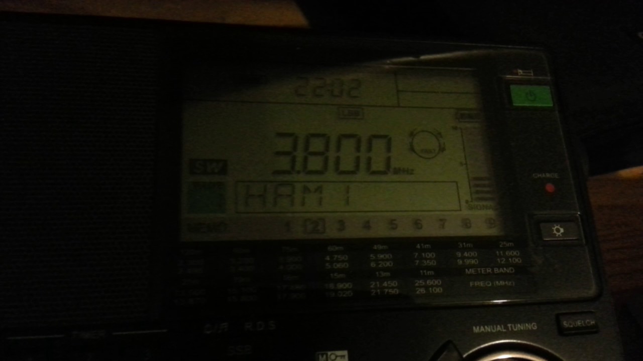 Sangean ATS909X receives 80m band EA3JE - YouTube