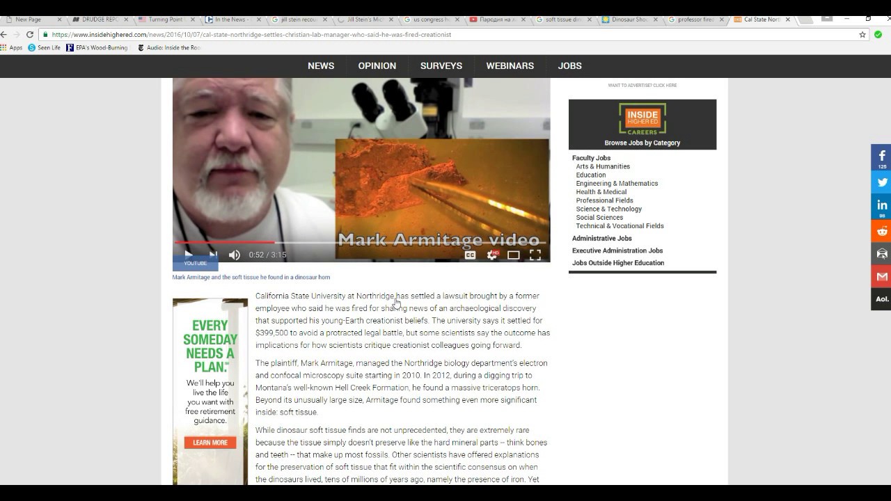 Creation professor Mark Armitage settles out of court with California ...