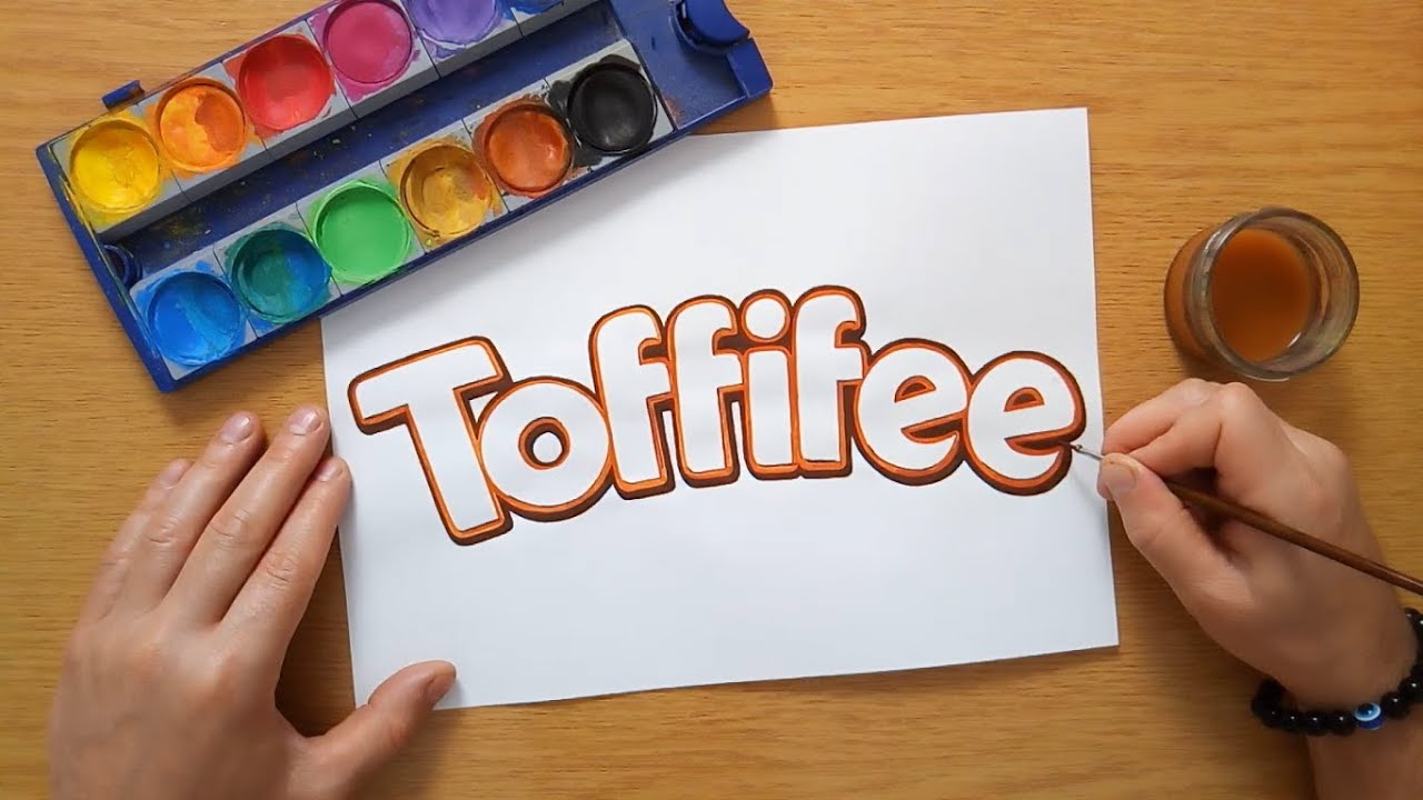 How to draw the Toffifee logo - YouTube