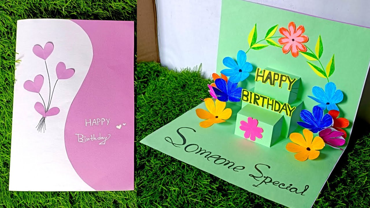 Beautiful Birthday Card | Handmade Birthday Greetings Card | Birthday ...