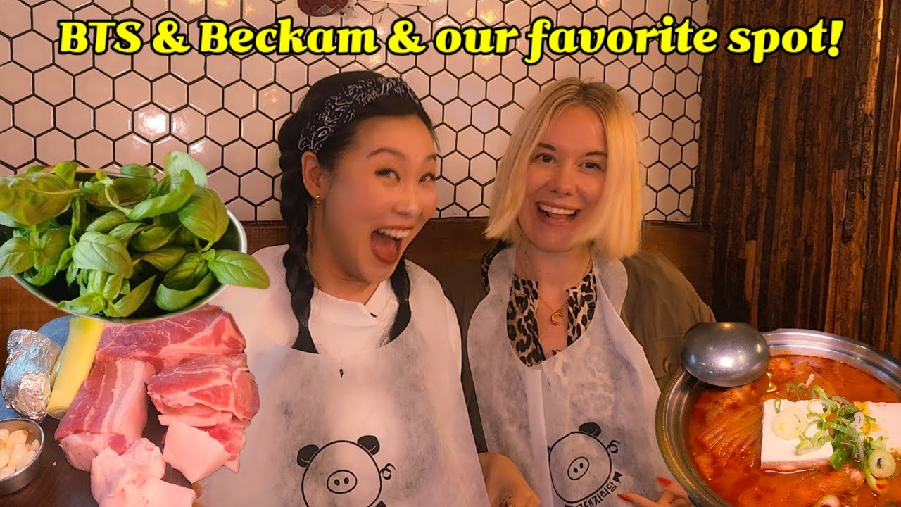 "Seoul's Famous Golden Pig Restaurant! David Beckham's Visit and BTS's ...