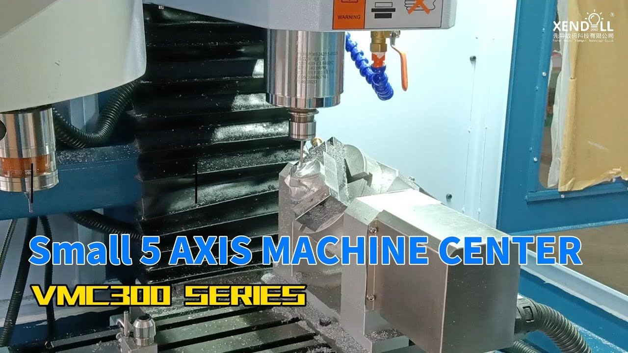 Small CNC 5 AXIS Machine Center VMC300 - YouTube