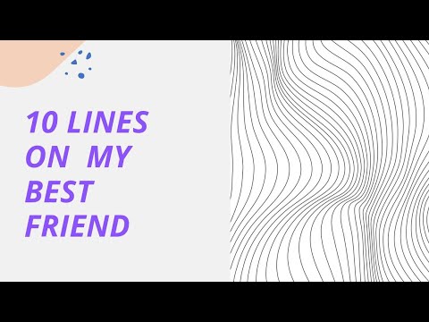 10 Lines on My Best Friend in English| Essay on My Best Friend| - YouTube
