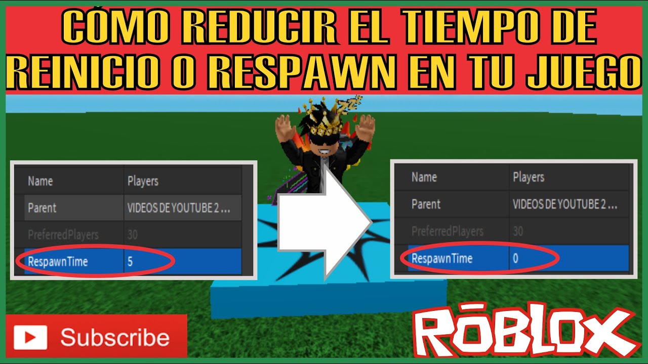 Cómo reducir le Tiempo de Reinicio o Respawn en tu Juego - Tutorial [ROBLOX STUDIO] - YouTube