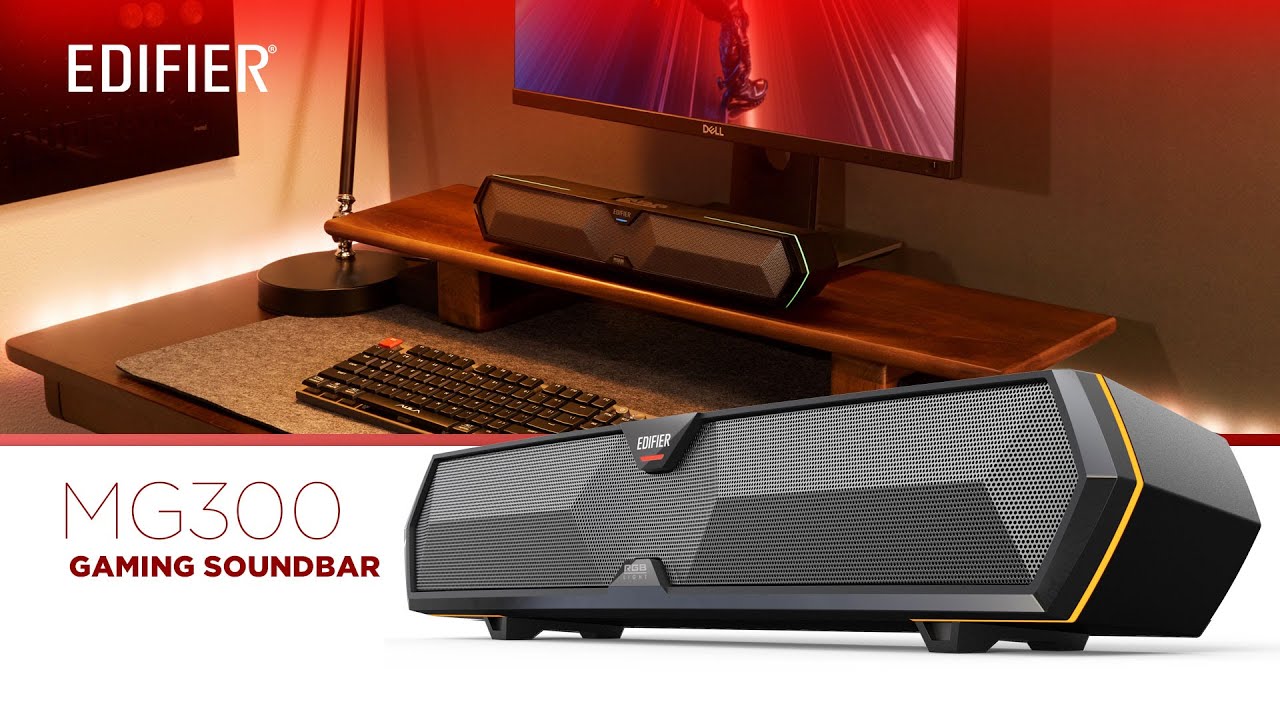 Edifier MG300 - Table Top USB Bluetooth Gaming Soundbar - YouTube