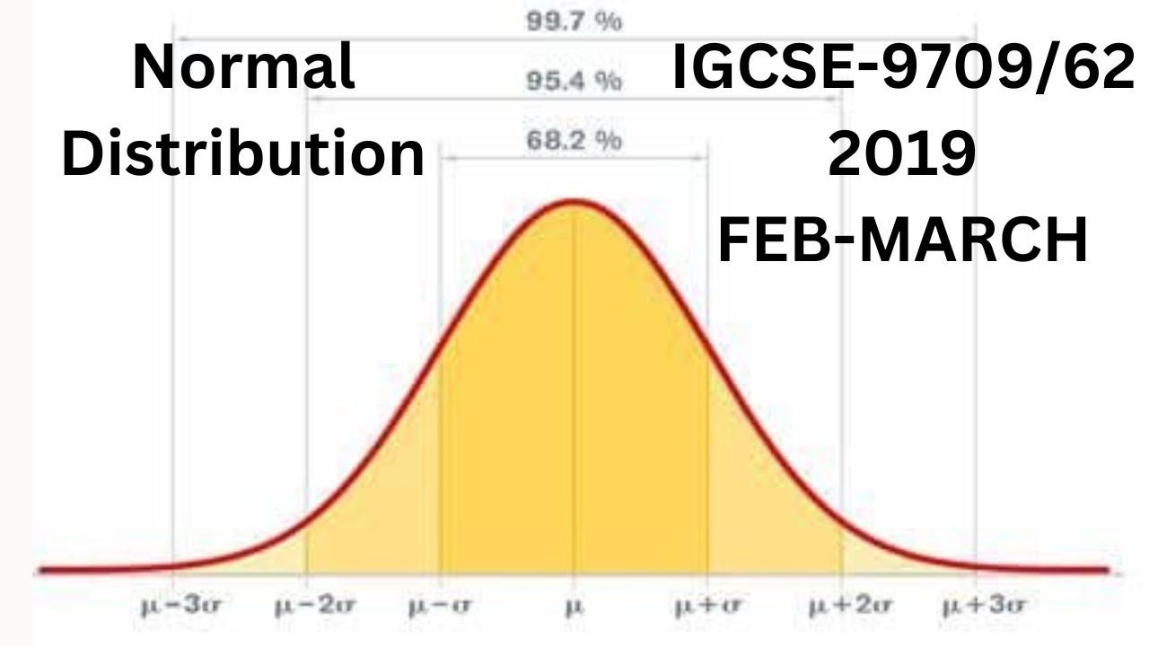 Probability & Statistics-Normal Distribution (9709/62-2019) - YouTube
