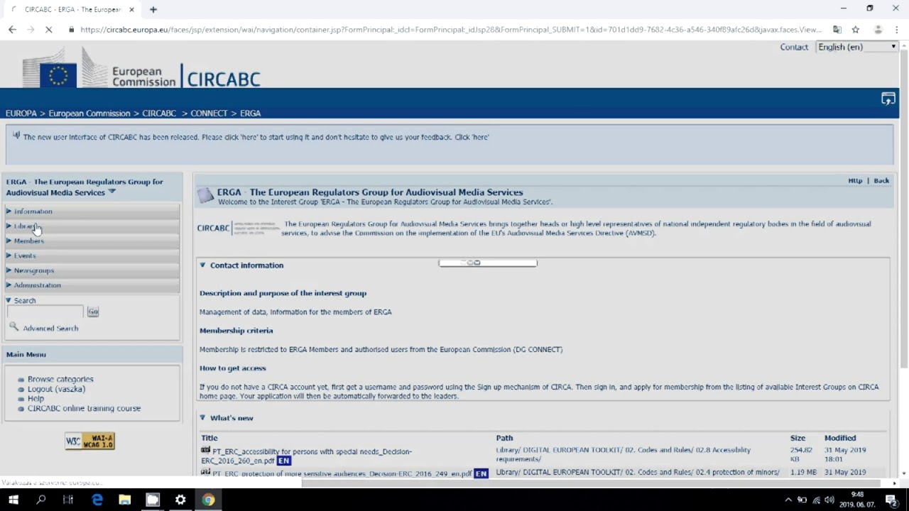 Circabc login etc - YouTube