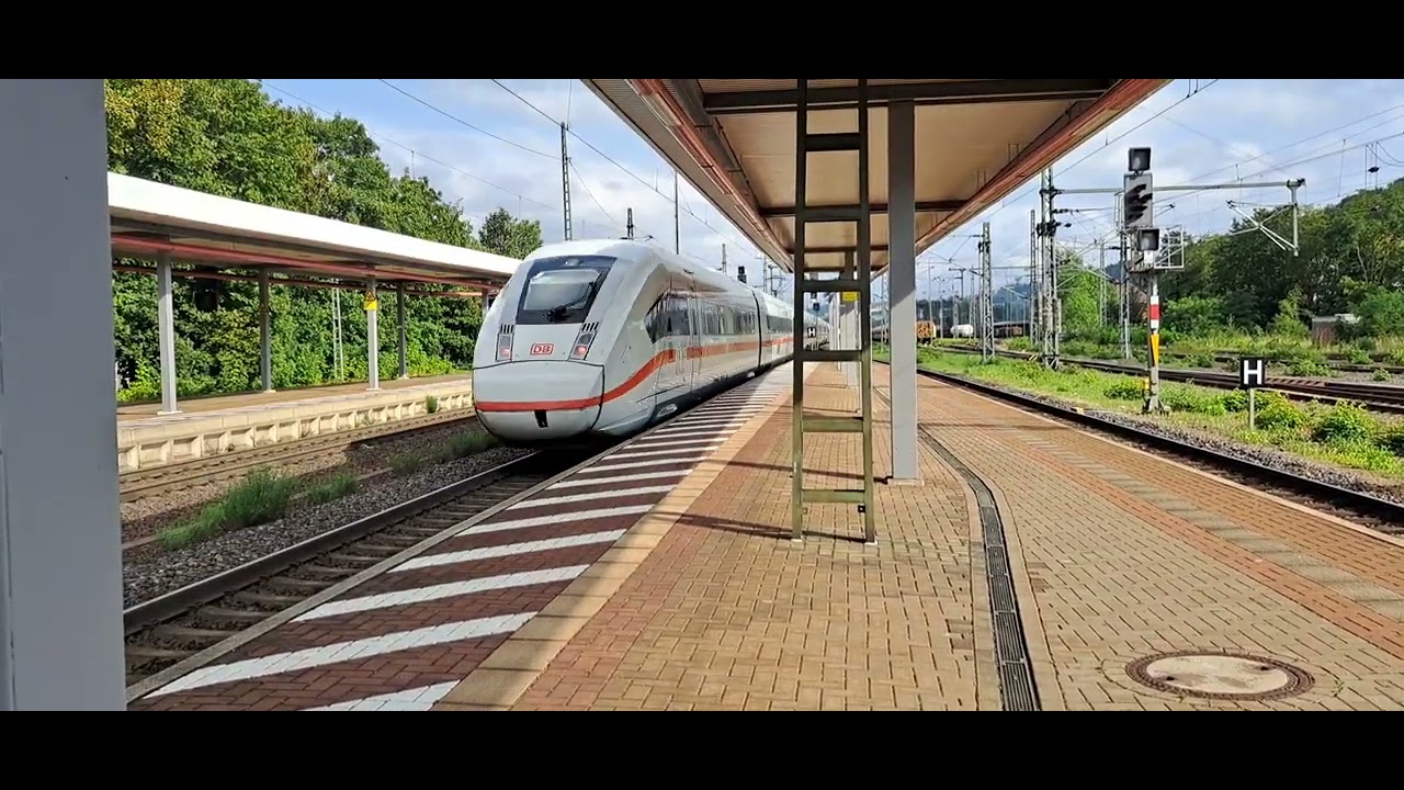 ICE 2806 Fahrt nach BGS über UE durchfahrt in UEI mit Br 412 212 UEFA ...