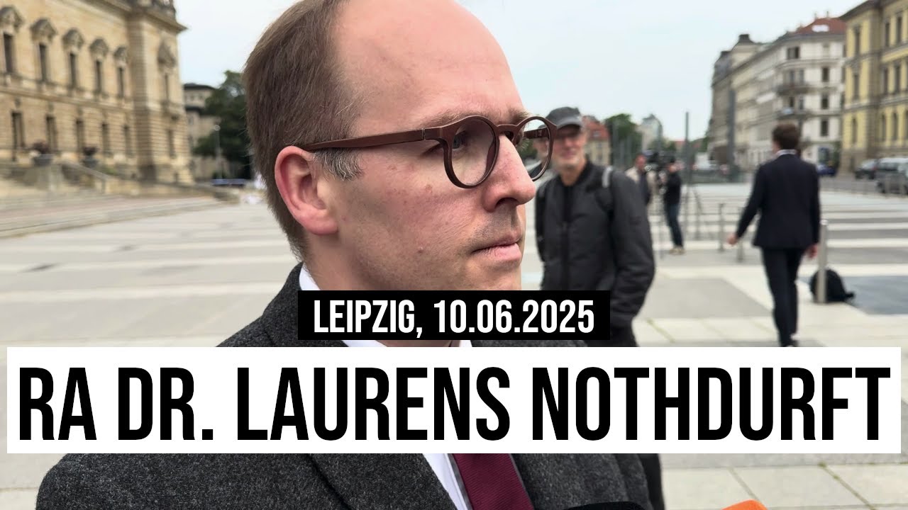 10.06.2025 #Leipzig #COMPACT-Anwalt Laurens Nothdurft: Verbot gegen ...