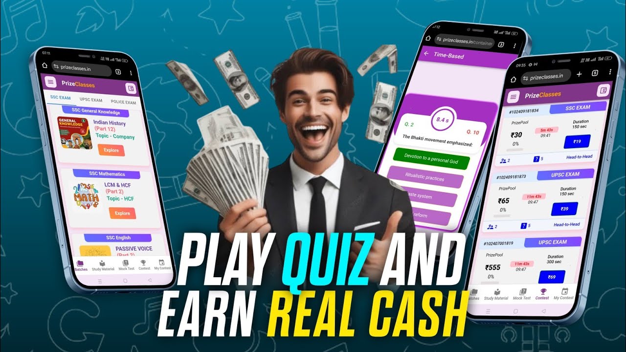 Play Quiz and Win Real Cash / New Website Earn online Money 🤑 Sign-up ...