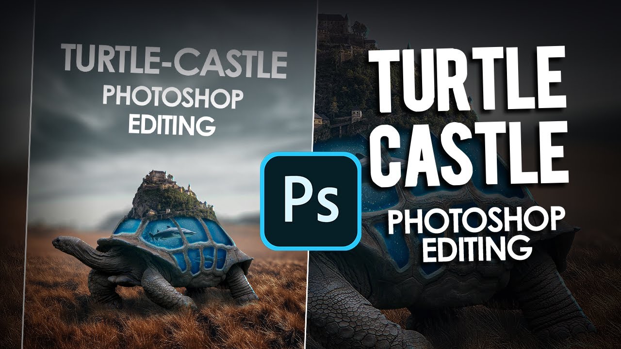 Turtle Castle Photo Manipulation Photoshop Editing - YouTube