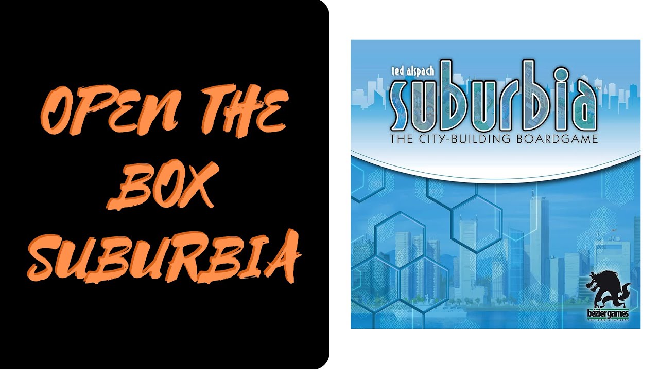 SUBURBIA : open the box (abre la caja - detalle elementos - preparación de partida) - YouTube