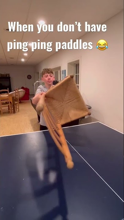 When you don’t have ping ping paddles - YouTube