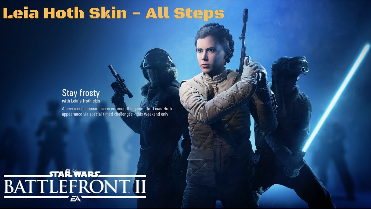 Star Wars Battlefront 2: Leia Organa Hoth Skin Challenge - All Steps ...