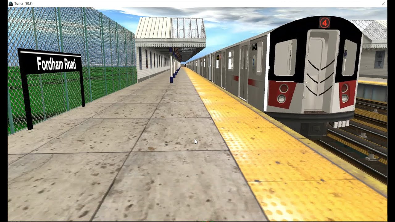 Trainz Quickie: Manhattan Bound R142A 4 Train Enters And Leaves Fordham ...
