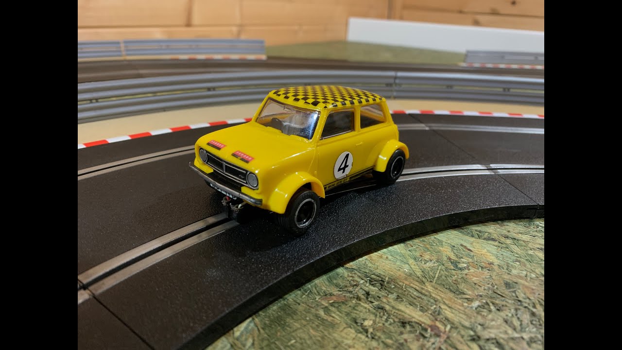 A 2023 review and track test of the Scalextric C122 Mini Clubman 1275GT ...