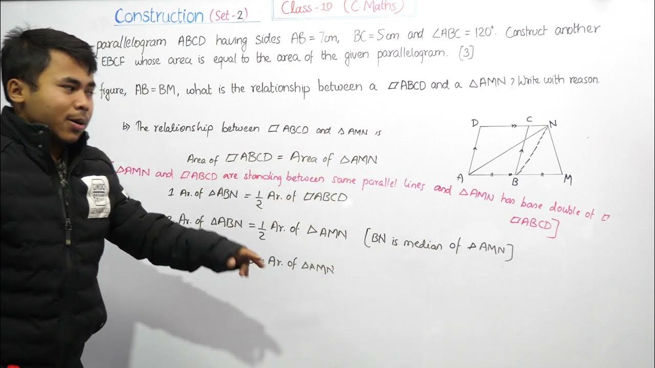 Construction Model Set 2 Solution | Class 10 C Math Model Question ...