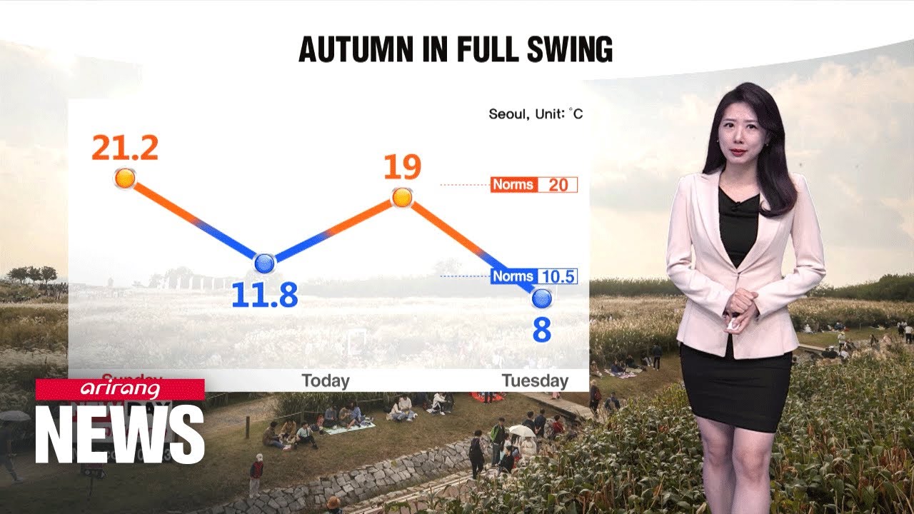 [Weather] Chilly but fine autumn day under sunny skies in most places ...