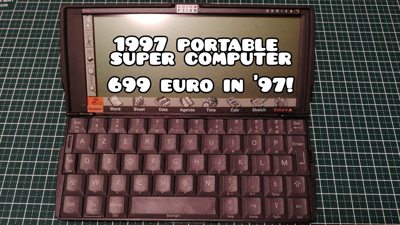 Psion 5 Epoc unboxing attic find. Still works!!!! - YouTube