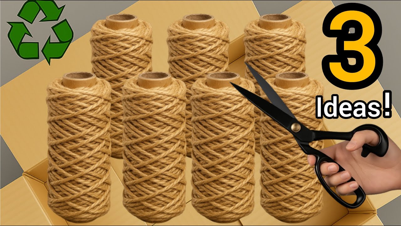 Wow 😍3 Top Jute Storage Basket Ideas/Jute Rope Craft Ideas - YouTube