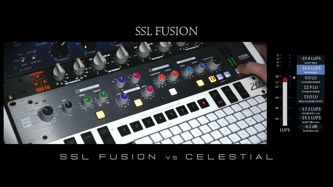 SSL Fusion Hardware vs Acustica Audio Celestial, 2020 - YouTube