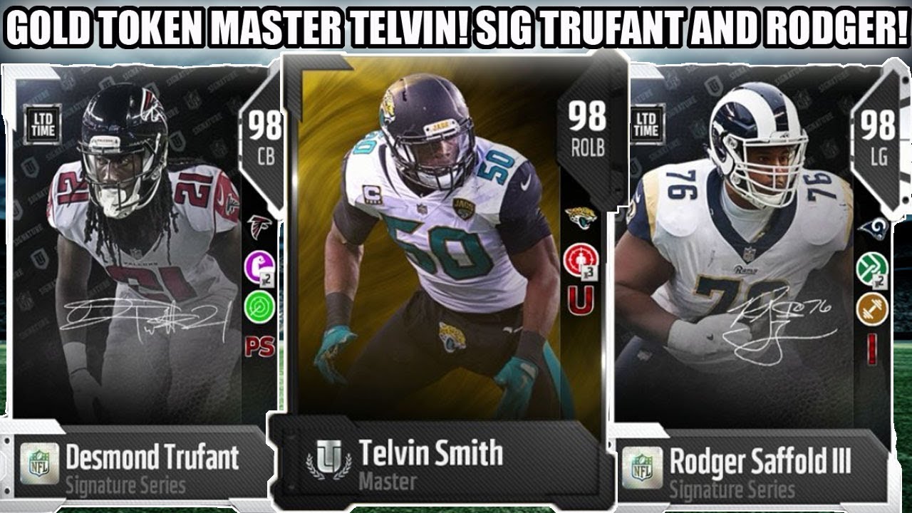 GOLDEN TOKEN MASTER TELVIN SMITH! SIGNATURE TRUFANT AND SAFFOLD ...