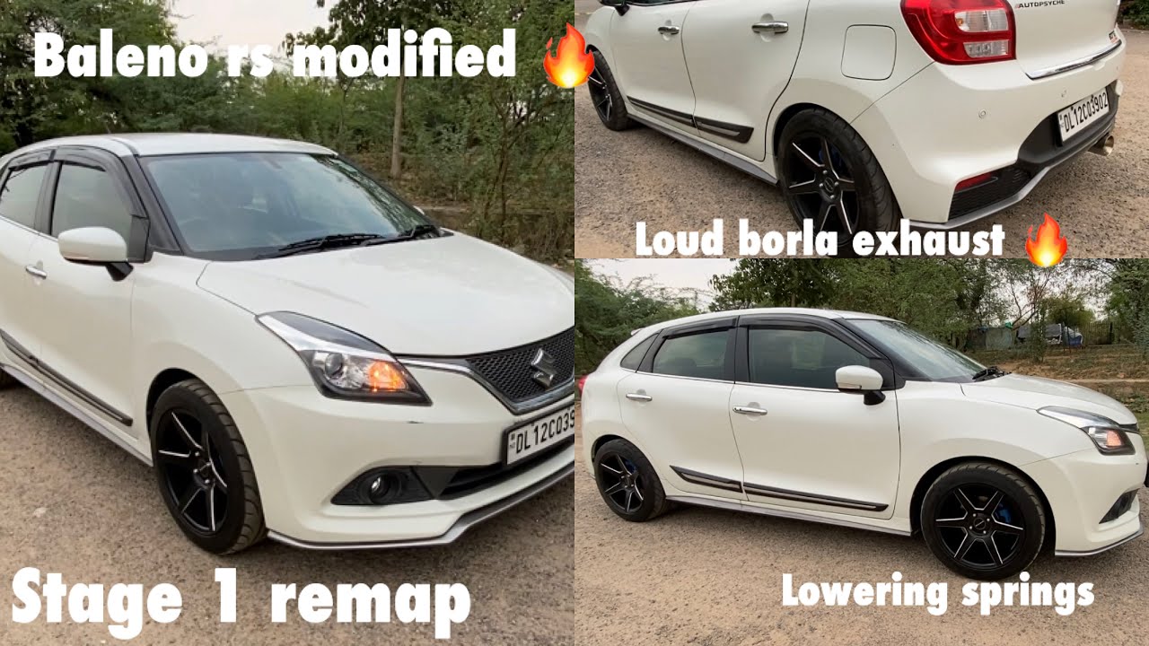 Baleno rs modified | stage 1 remap | borla loud exhaust in baleno ...