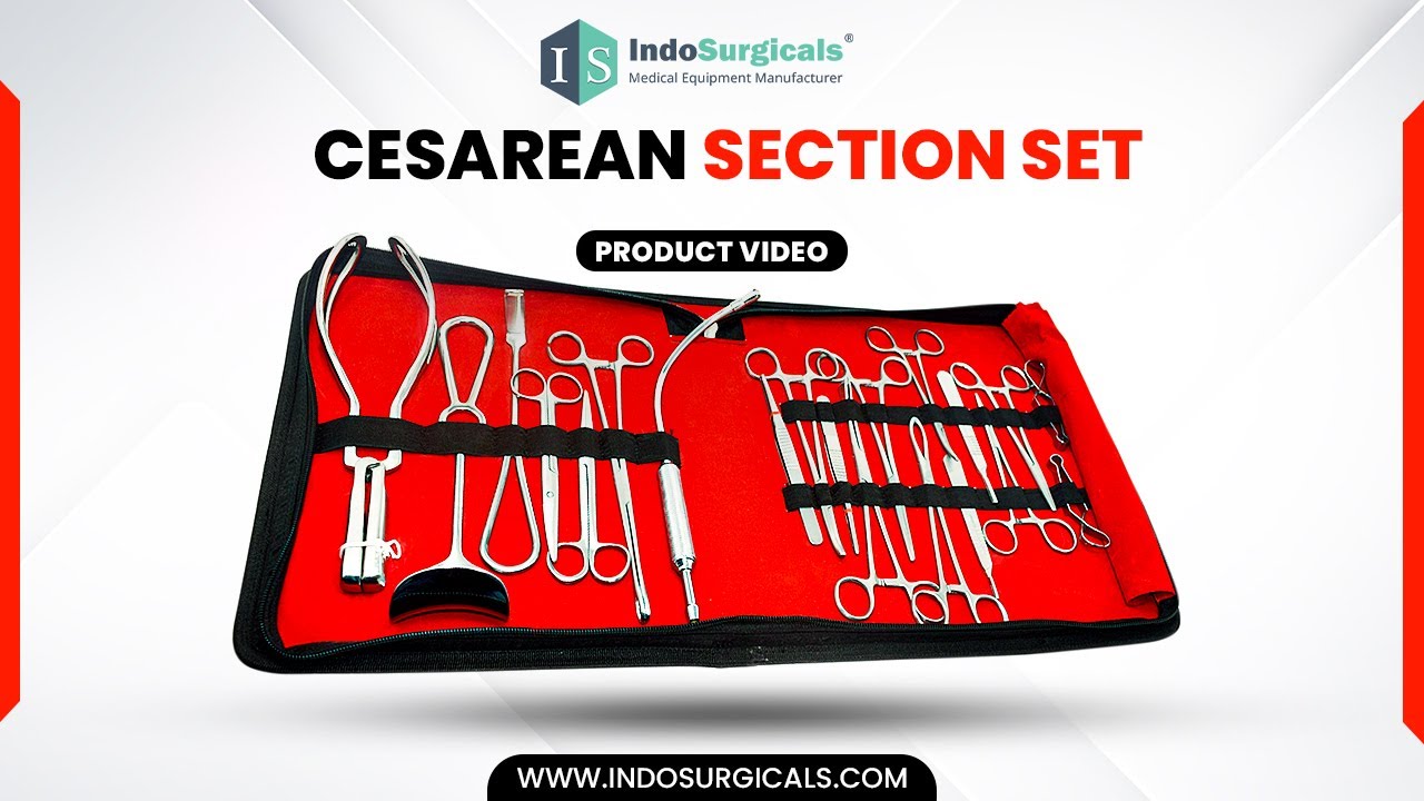 IndoSurgicals Cesarean Section Set | Instrument Kit - YouTube