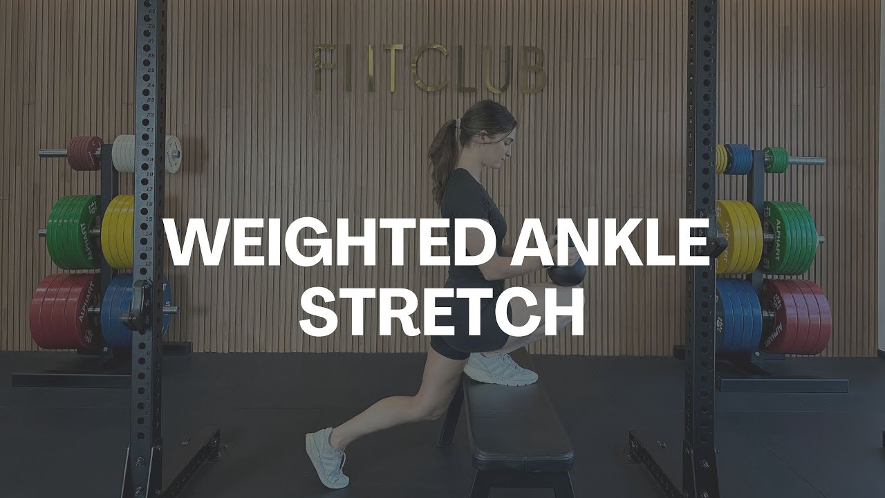 Weighted Ankle Stretch - YouTube