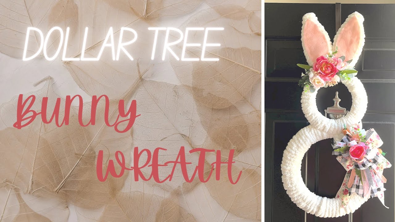 DIY Bunny Wreath From Dollar Tree Frame | Craft With Me - YouTube