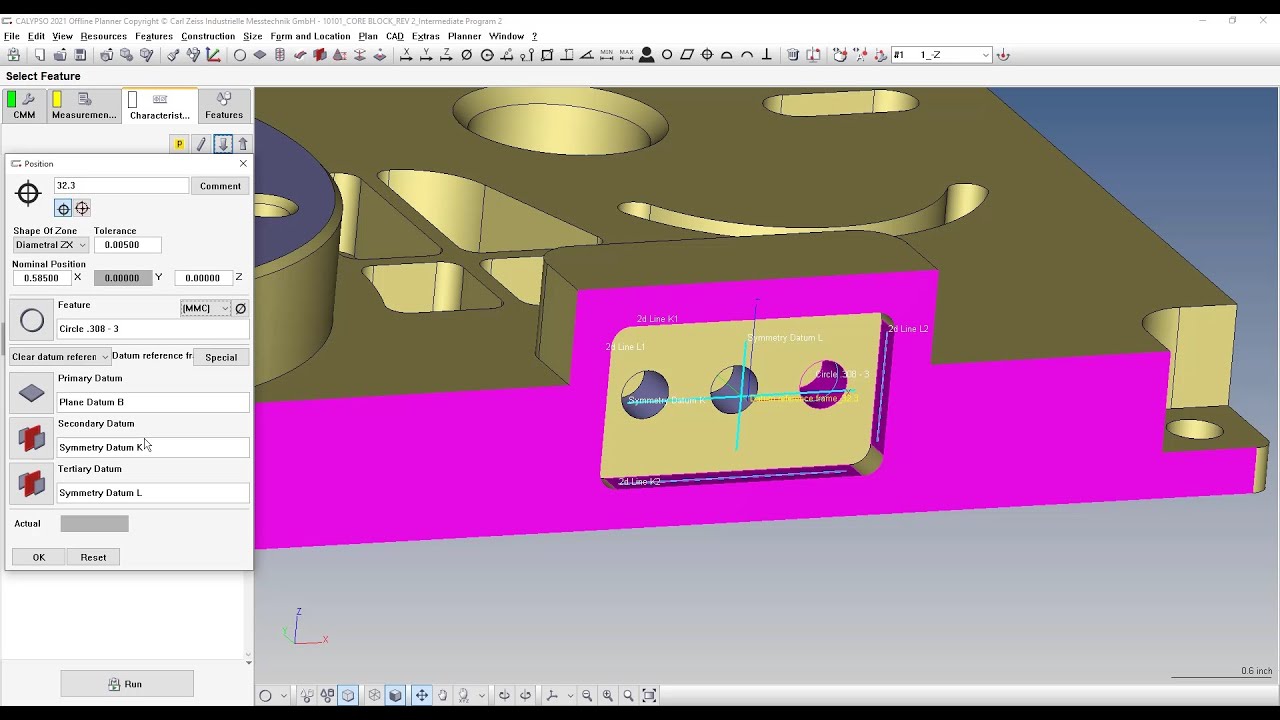 Calypso Tutorial - Position of Holes in a Pocket - YouTube