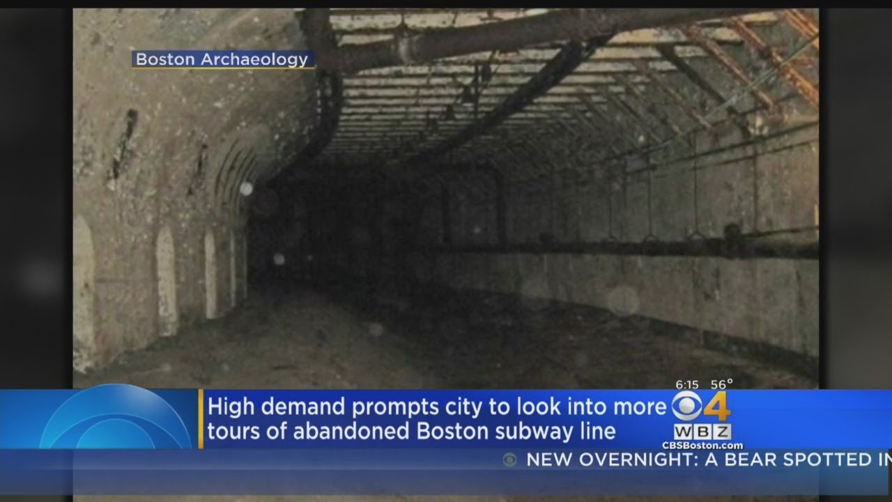 Tours Of Abandoned Boston T Tunnel Fill Up Fast; City Plans More - YouTube