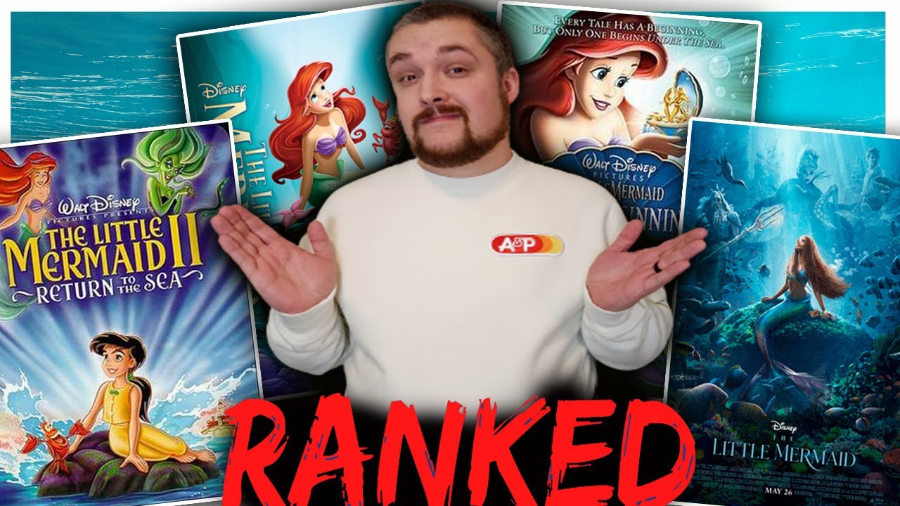 All 4 Disney Little Mermaid Movies RANKED - YouTube
