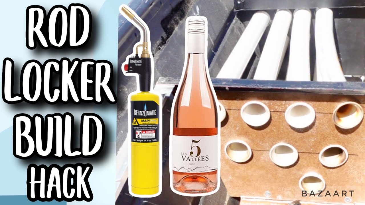 How to Build Custom Rod Locker | DIY Hack | Tiny Boat - YouTube