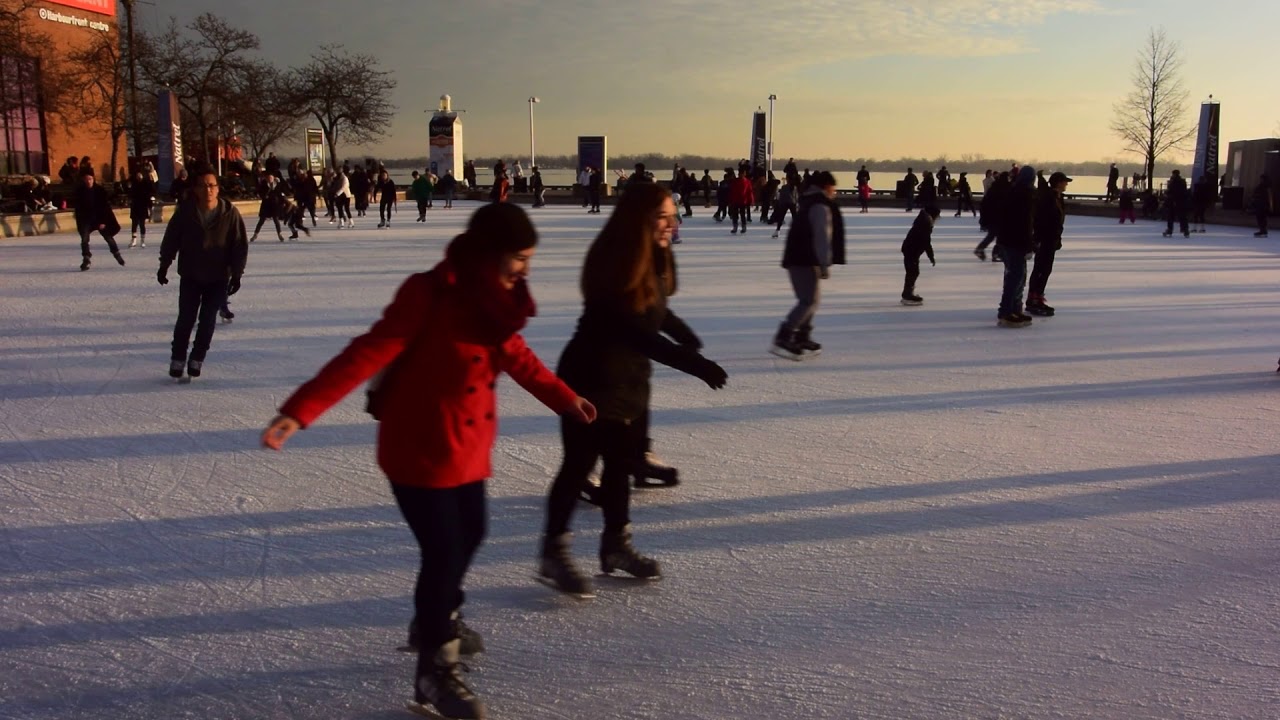Ice Skating at Harbourfront Rink Toronto #2 - YouTube