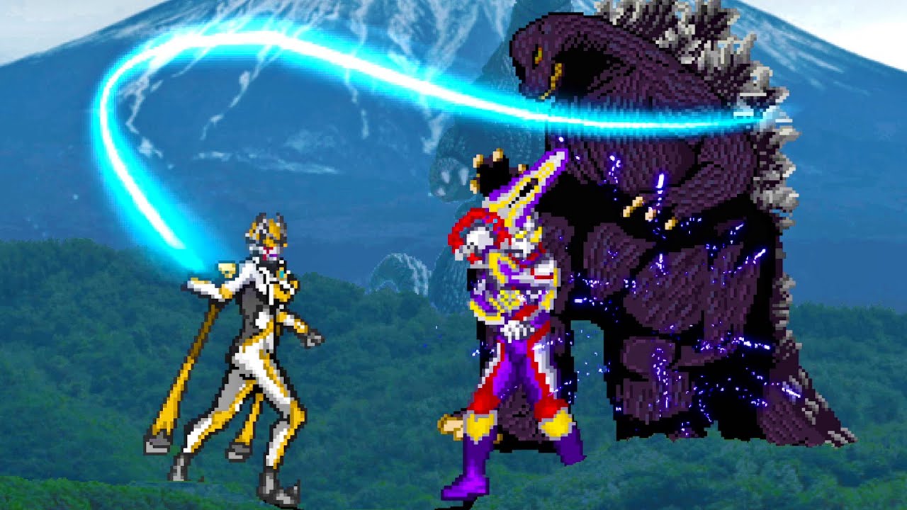 CARMEARA & Ultraman TRIGGER vs GODZILLA 🏆 Ultraman Fighting X - YouTube