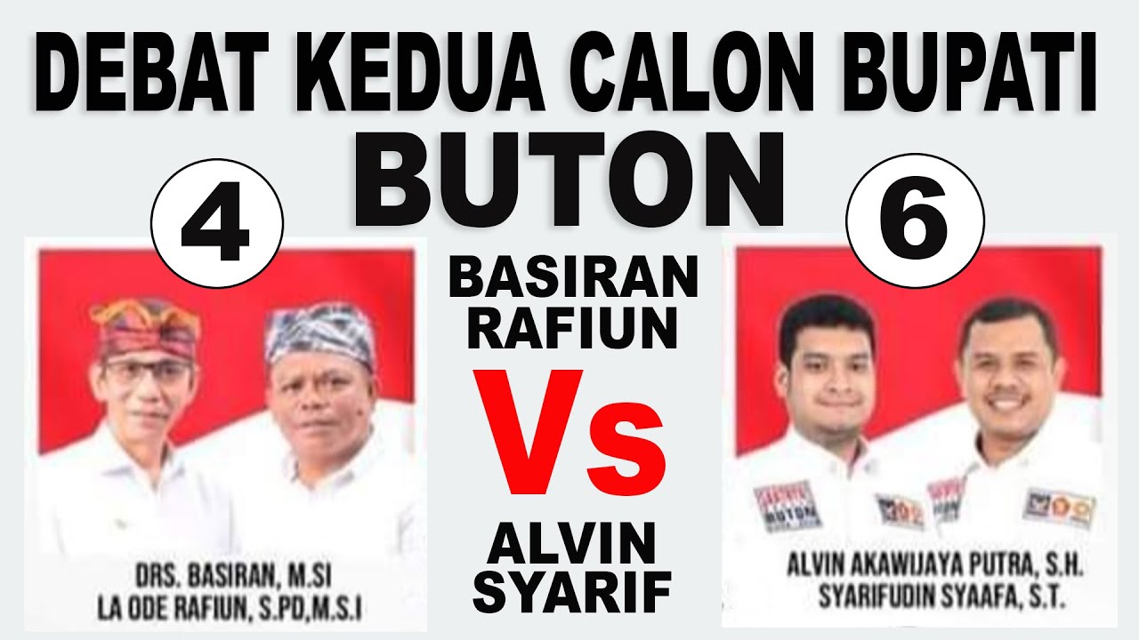 DEBAT PUBLIK KEDUA CALON BUPATI BUTON PASANGAN BASIRAN RAFIUN ...