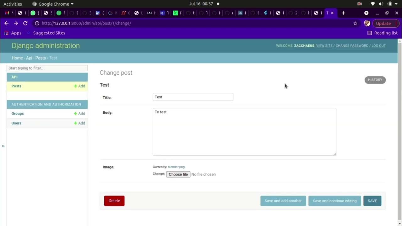 Build a blog backend REST API with Django and Python| Full stack mobile ...