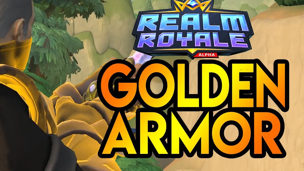 Realm Royale : New Golden Armor | Rank Diamond - YouTube