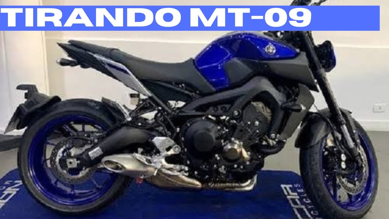 TIRANDO A MT-09 ZERO KM DA LOJA #yamaha #mt09 #motovlog #honda # ...
