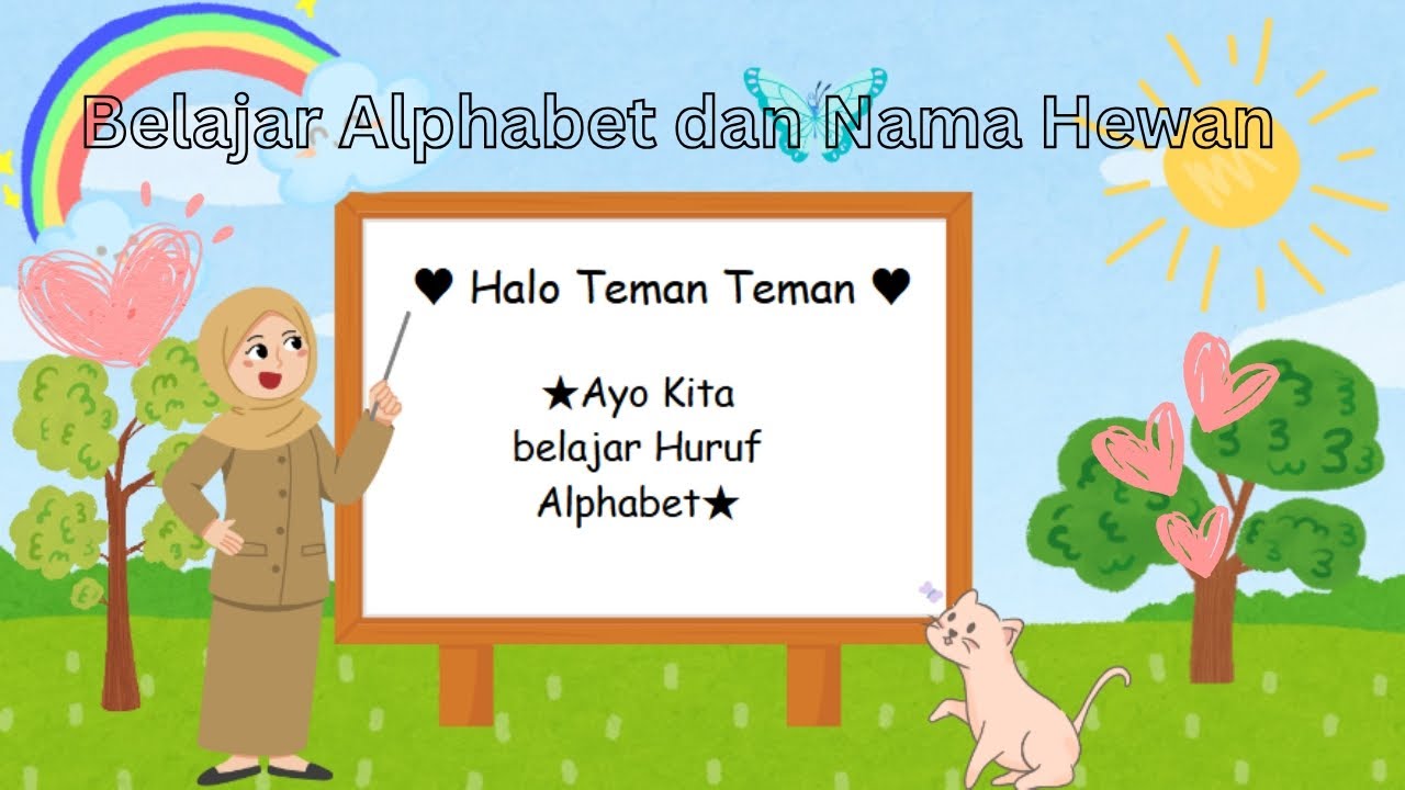 Belajar alphabet dan nama hewan - YouTube