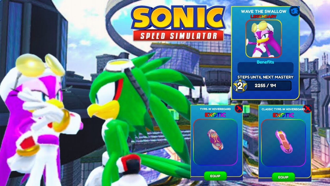 Live Testing: UNLOCKING WAVE THE SWALLOW! (Sonic Speed Simulator) - YouTube