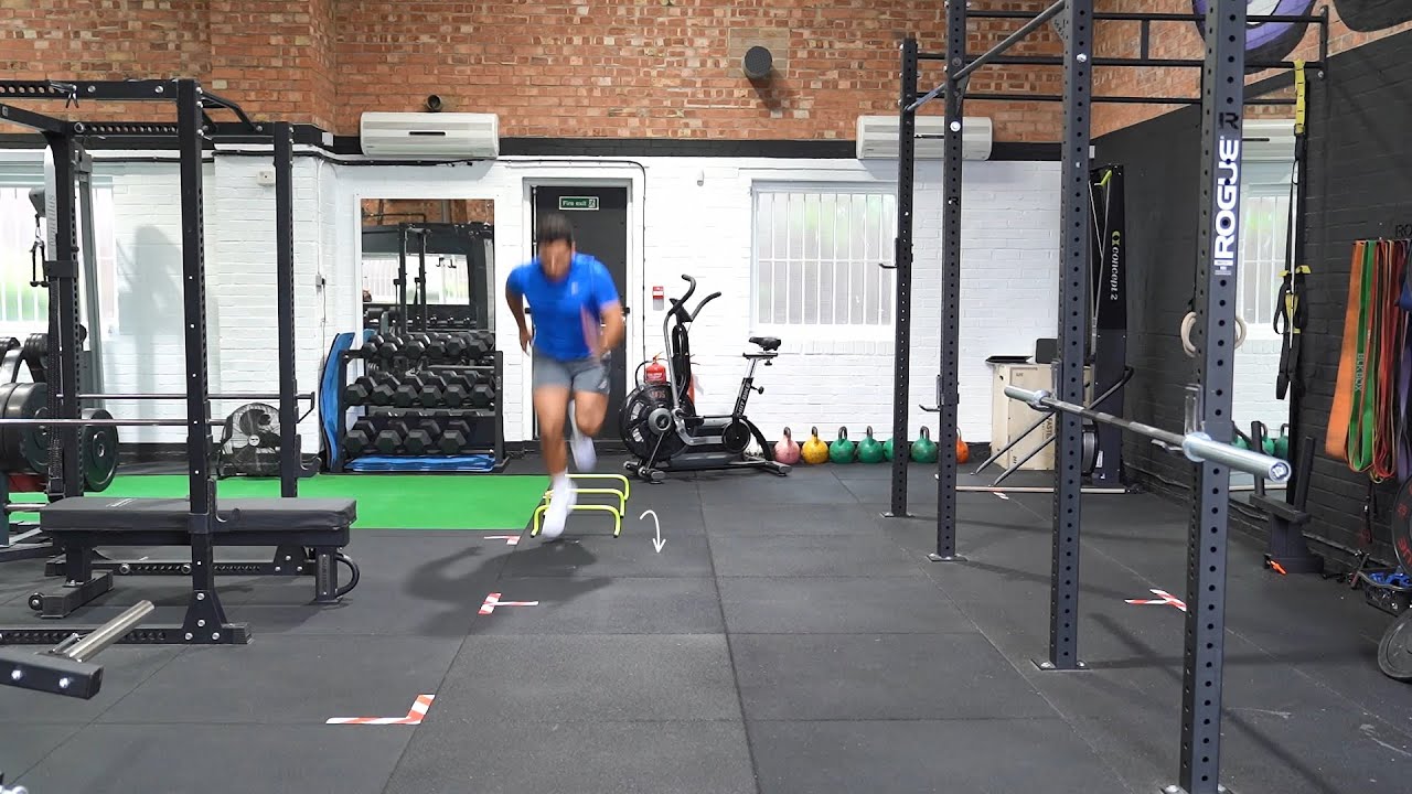 Low Hurdle Jumps Into A Sprint | Plyometric | Strength and Conditioning ...