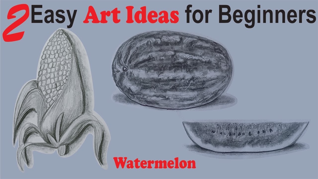 2 EASY ART IDEAS for BEGINNERS || easy art techniques for BEGINNERS ...