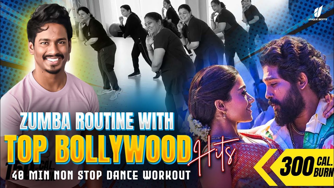 Zumba Bollywood Top Bollywood Songs Dance Video | 40 Minutes Nonstop ...